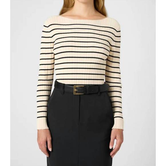 French Connection | Sweaters | New French Connection Stripe Crinkle ...